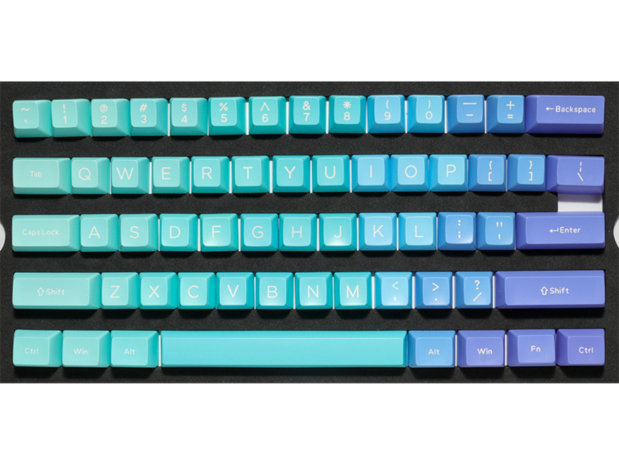 DUCKY Azure ABS Double-Shot Keycap Set, US Layout - DiTech - Computer ...